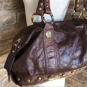 Kate Landry | Bags | Kate Landry Bag Handbag Brown Leather Satchel ...
